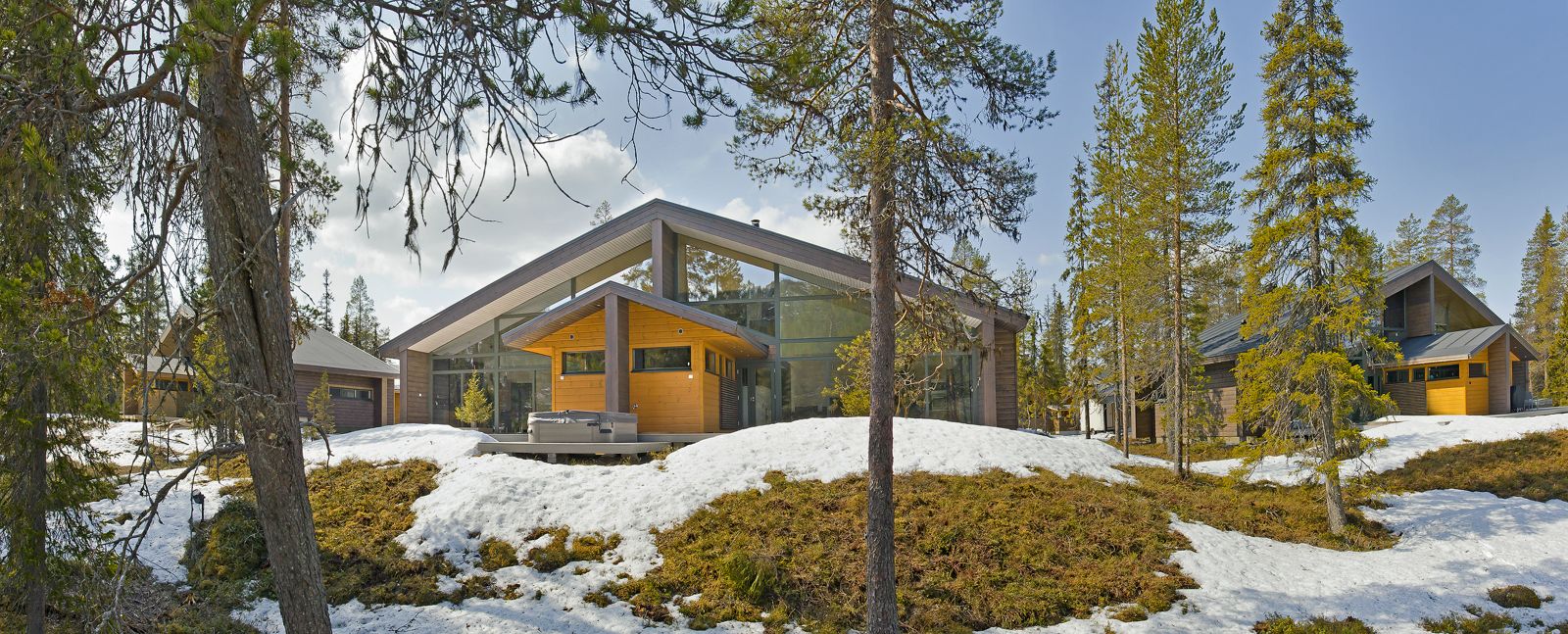 Ruka Panorama village - modernia alppitunnelmaa - Honka