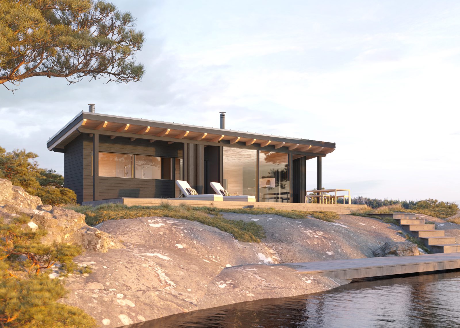 honka-log-sauna-cabin-3D-visualisation-poukama-30-1A-exterior-002-50344 ...